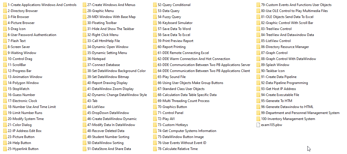 100 Examples Of Teaching PowerBuilder Basic – PowerBuilder Library